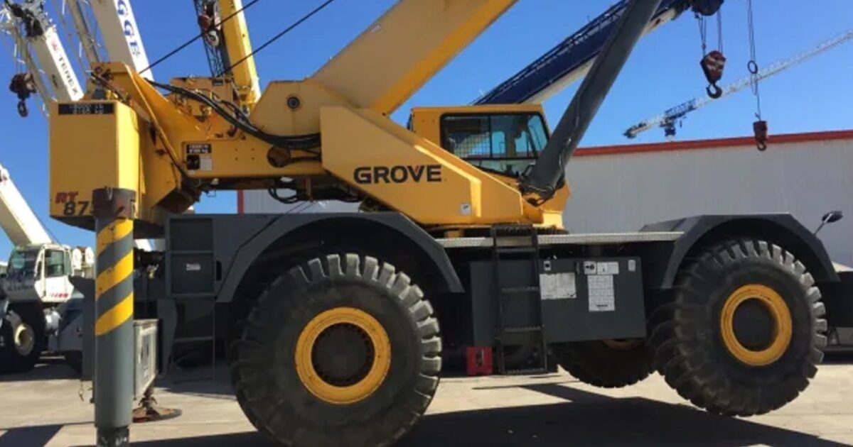 Grove RT875E Load Chart and Specifications | Bigge.com | Bigge.com