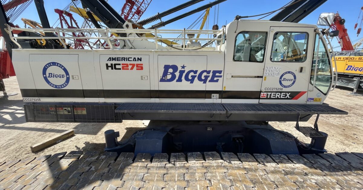 2012 Terex American HC 275 Crawler Crane For Sale | Bigge.com