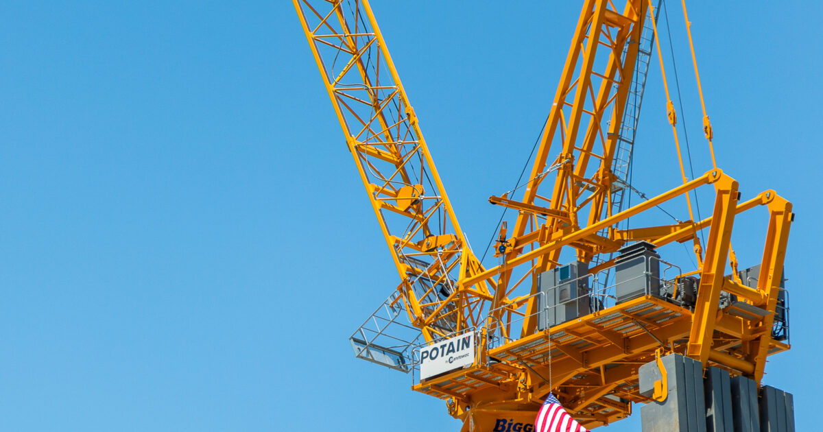 2022 Potain MR 608 Luffing Jib Tower Crane For Sale | Bigge.com