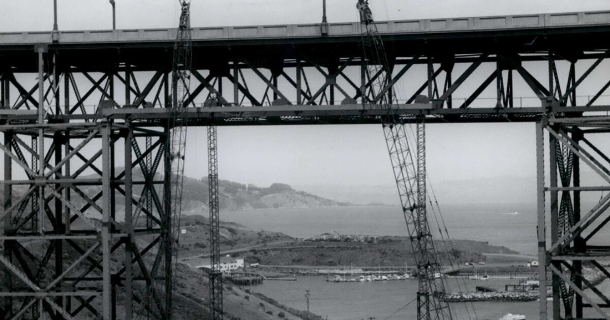 1943 - Golden Gate Bridge Sections | Media Gallery | Bigge.com