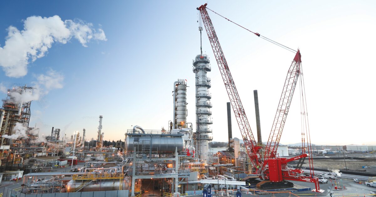 Refinery and Petrochemical Crane Rental Solutions | Bigge.com